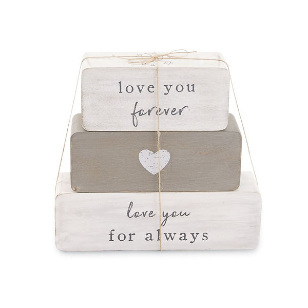 Mud Pie - Love Stacking Blocks | Eden Lifestyle